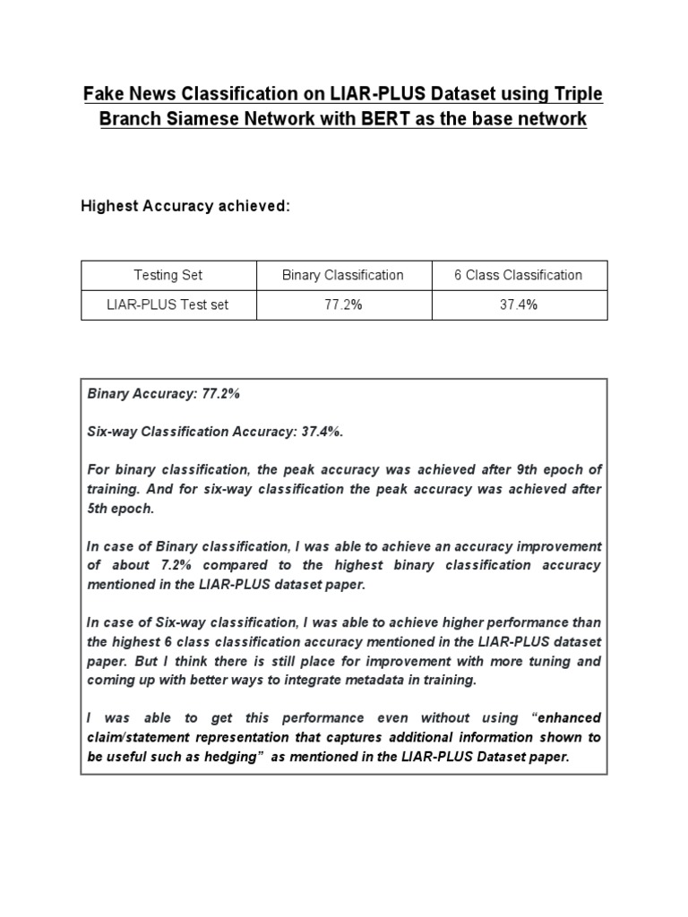 Fake News Classification | PDF | Statistical Classification | Metadata