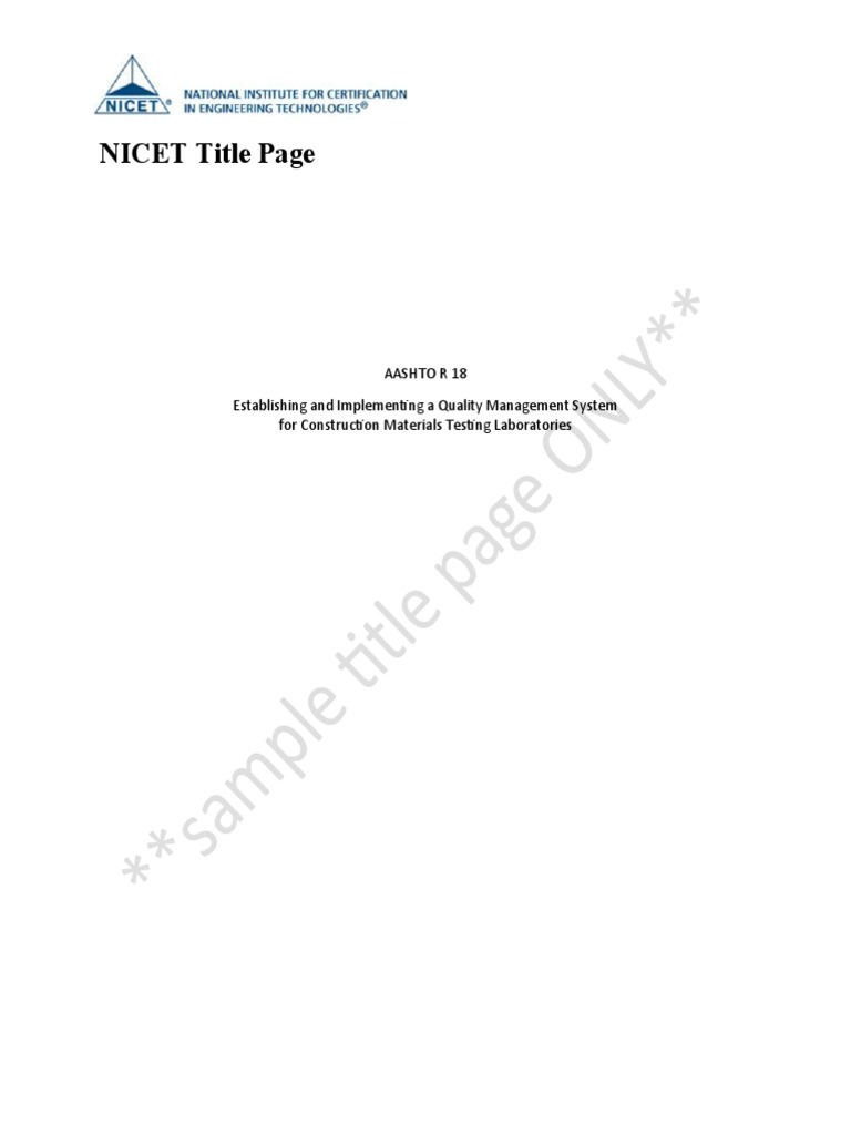 Title Page Example | PDF