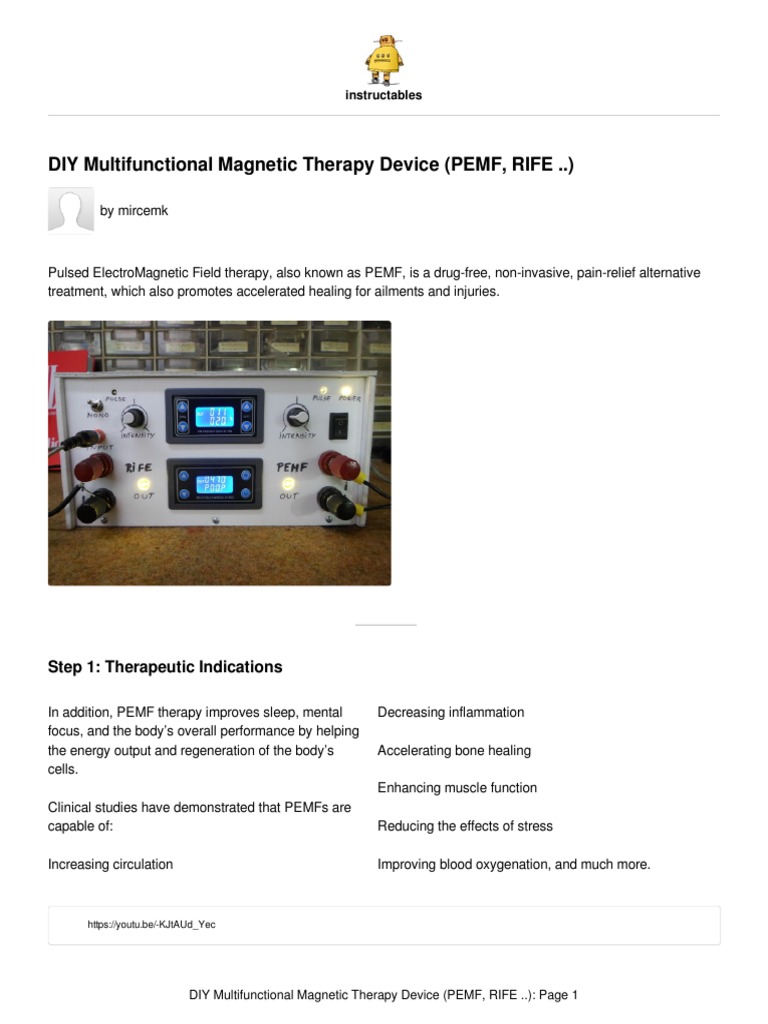 DIY Multifunctional Magnetic Therapy Device (PEMF, RIFE ..) : Step 1 ...
