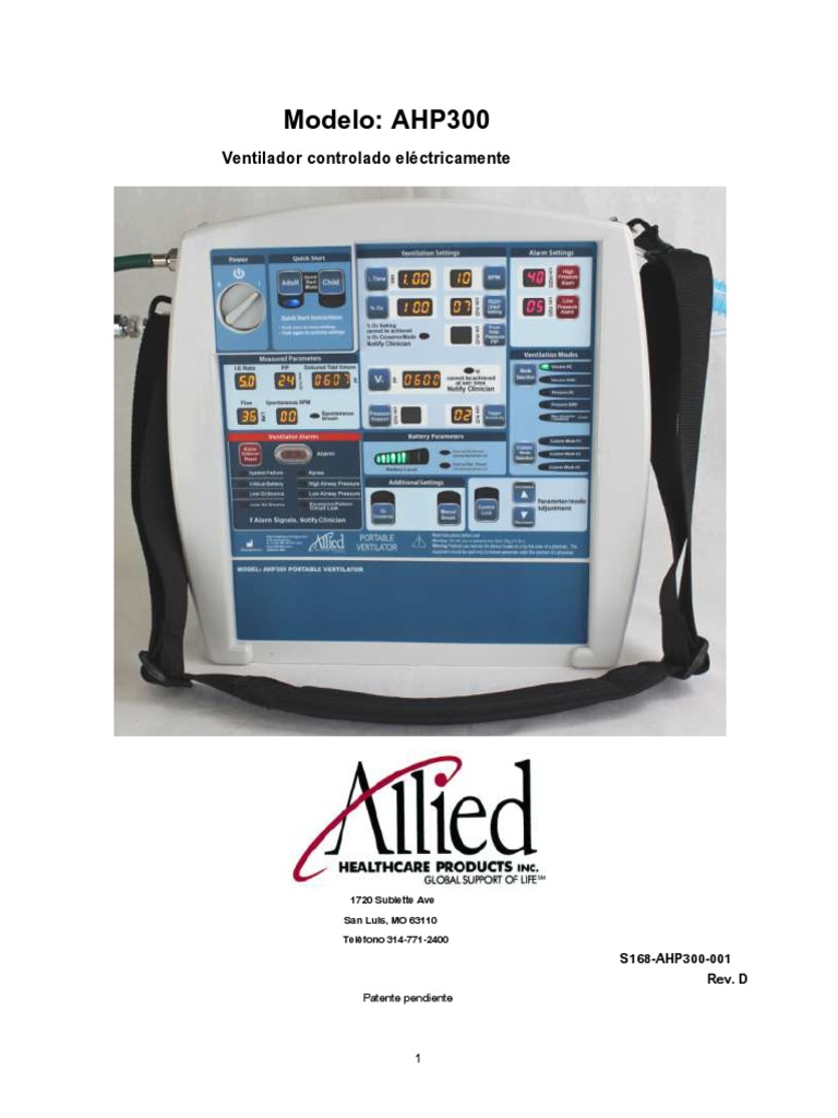 Ahp300-Manual en Es | PDF | Sistema respiratorio | Respiración