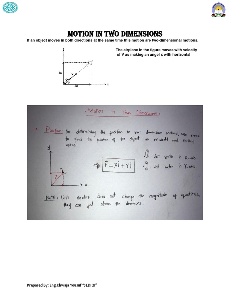 Understanding Two-Dimensional Motion | PDF