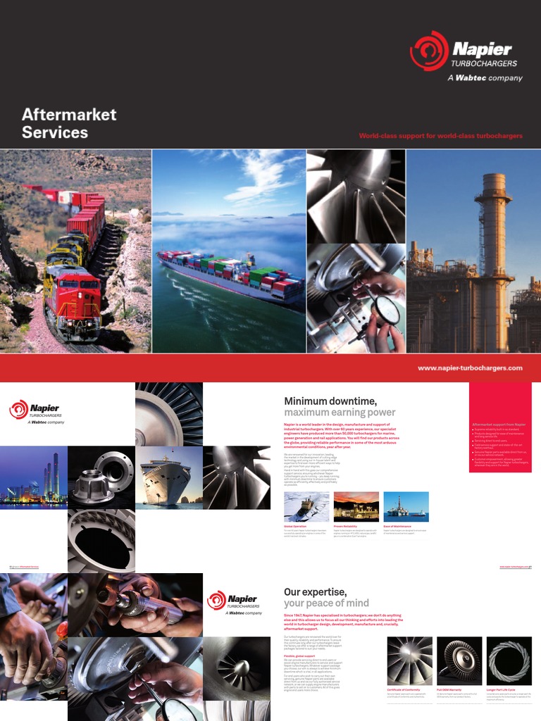 Napier Aftermarket Services | PDF | Reliability Engineering | Turbocharger