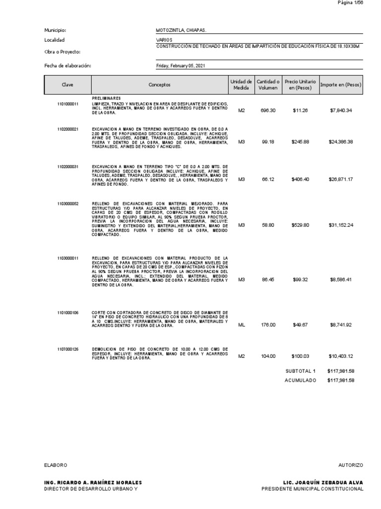 Presupuesto Domo | PDF | Material compuesto | edificio