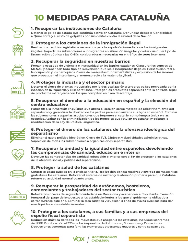 Programa Electoral Del Vox | PDF