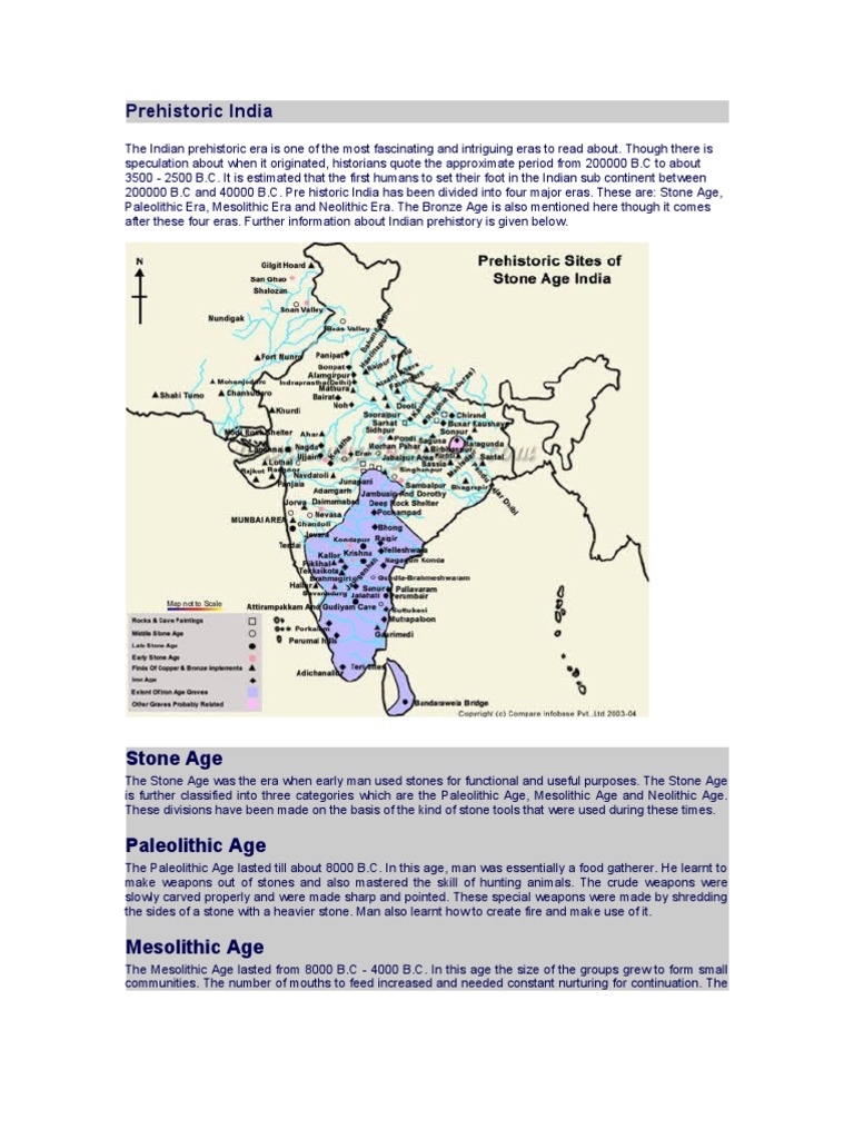 Prehistoric India: Stone Age | PDF | Stone Age | Indus River