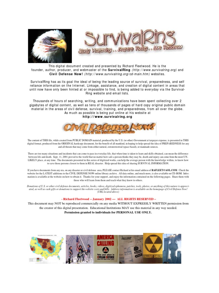 Survival Preparedness Resources | PDF | Websites | Cyberspace