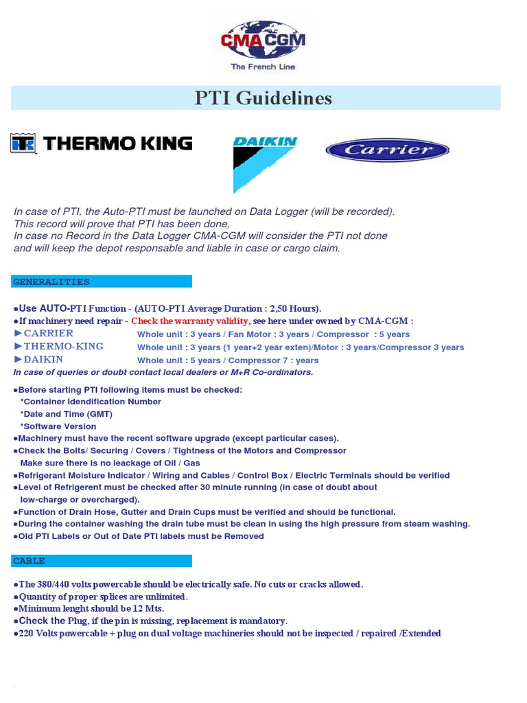 2007 PTI Guidelines | PDF | Machines | Gases