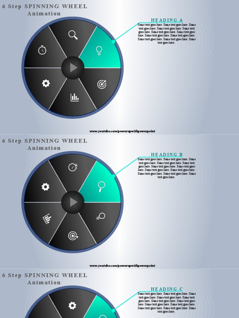 6 Step Spinning Wheel Animation Guide | PDF