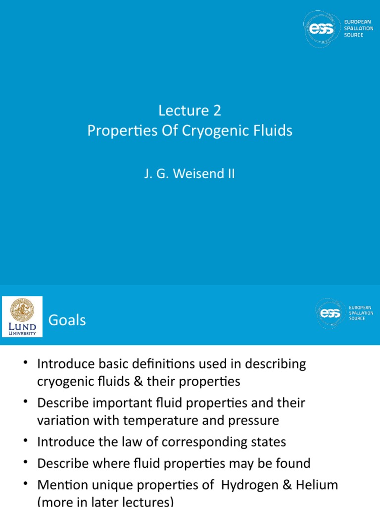 Cryogenic Fluids: Properties Overview | PDF