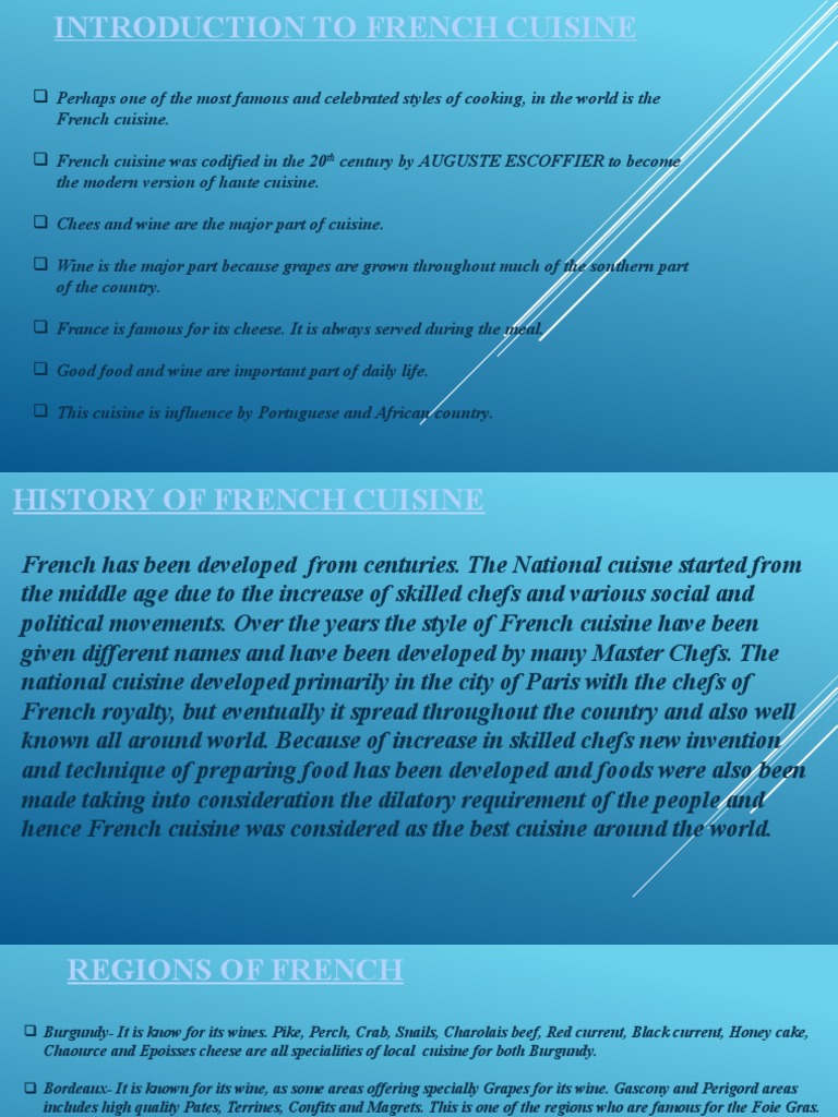 French Cuisine. Century by AUGUSTE ESCOFFIER To Become The Modern ...