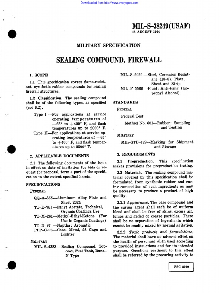 MIL-S-38249 Superseded by AMS 3374 | PDF | Specification (Technical ...