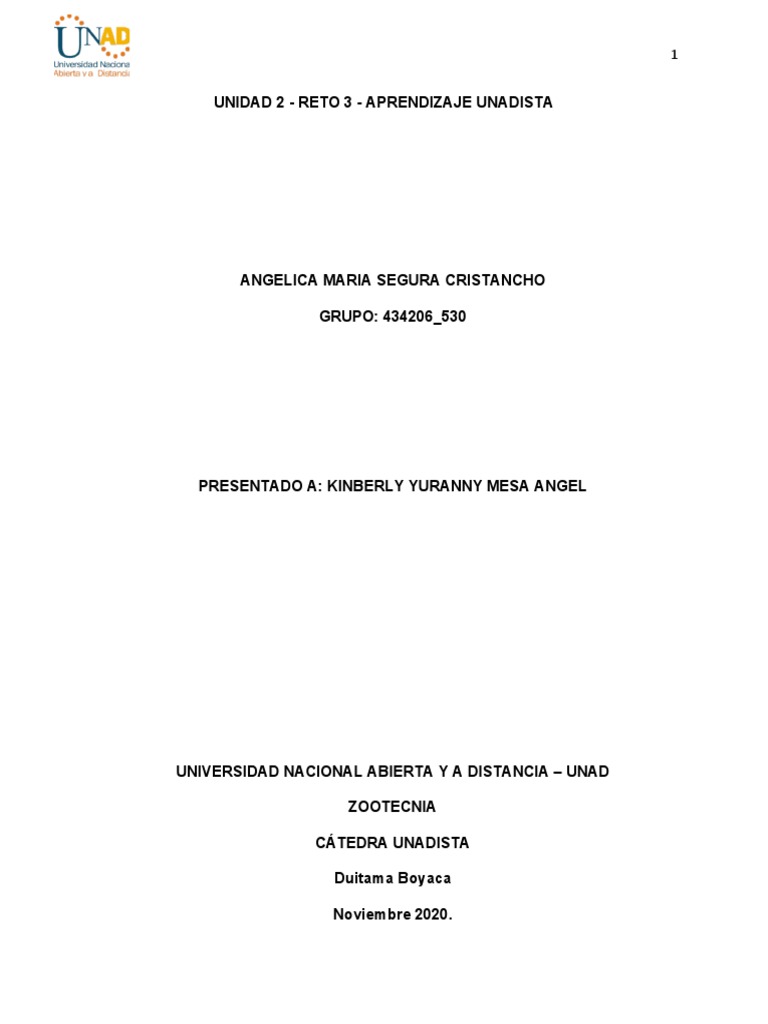 Unidad 2 Reto3 | PDF | Aprendizaje | Conocimiento