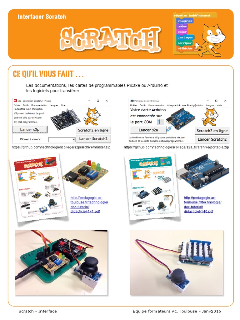 Interface Scratch pour Picaxe et Arduino | PDF | Ordinateurs