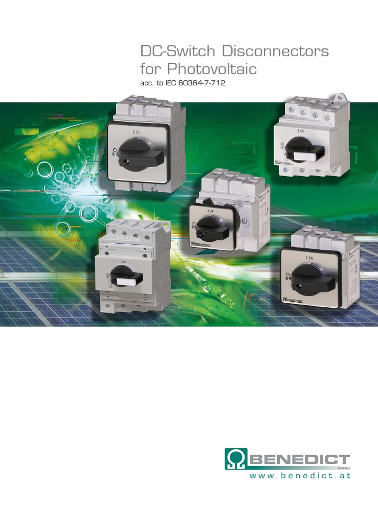 DC-Switch Disconnectors For Photovoltaic: Acc. To IEC 60364-7-712 ...