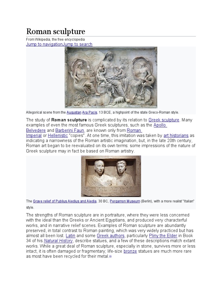 An Overview of Roman Sculpture: From Imitating Greek Styles to ...