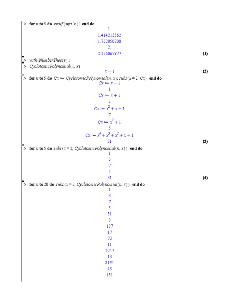 Cyclotomic Polynomial Sequences 1 Pdf