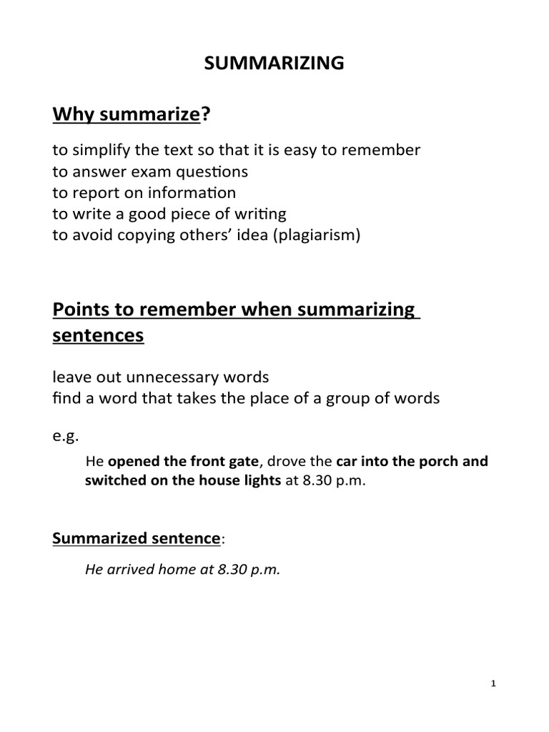 SUMMARIZING (Practice 1 - Ex1-3) | PDF | Advertising