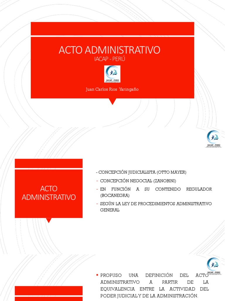 Acto y Procedimiento Administrativo - Iacap | PDF | Debido al proceso ...