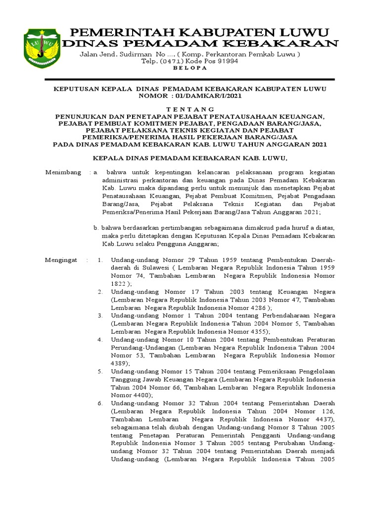 SK PPK, PPTK, PP 2021 | PDF