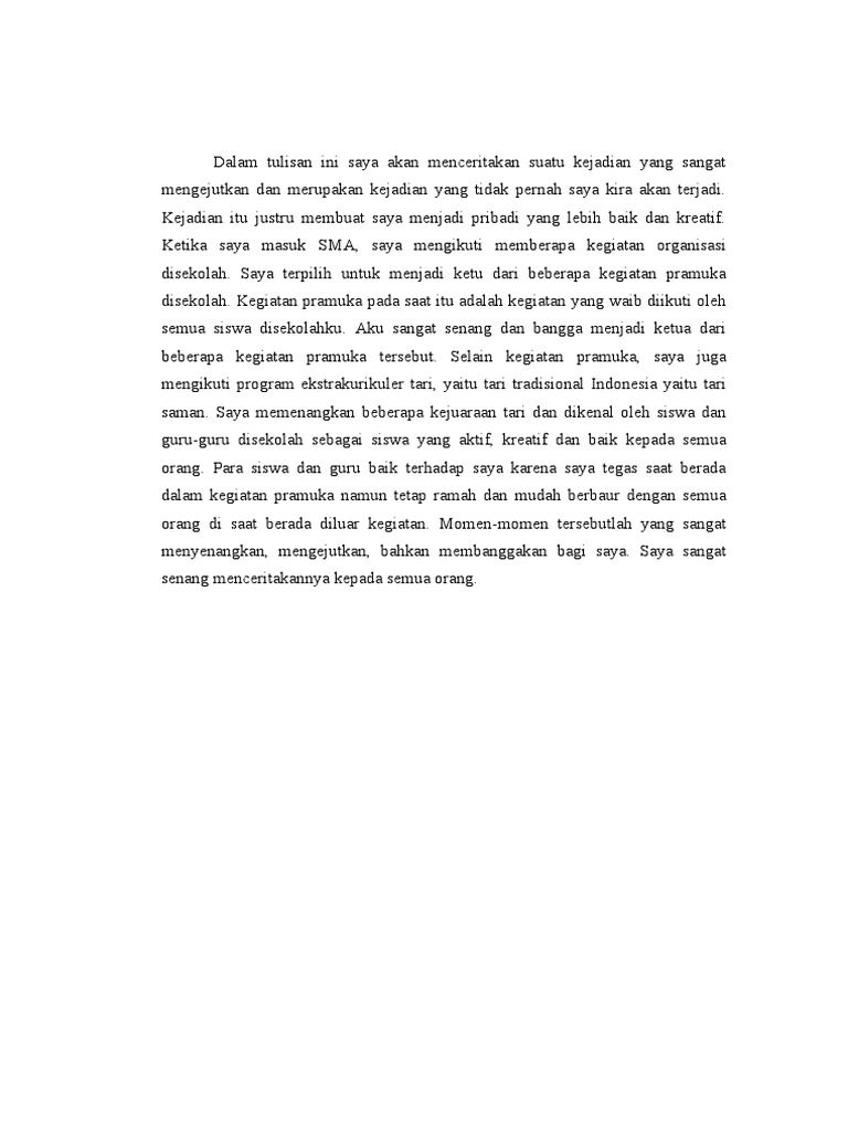 Contoh Essay Dalam B. Inggris | PDF