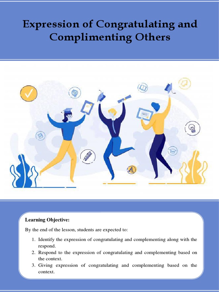 Expressions of Congratulations and Compliments | PDF
