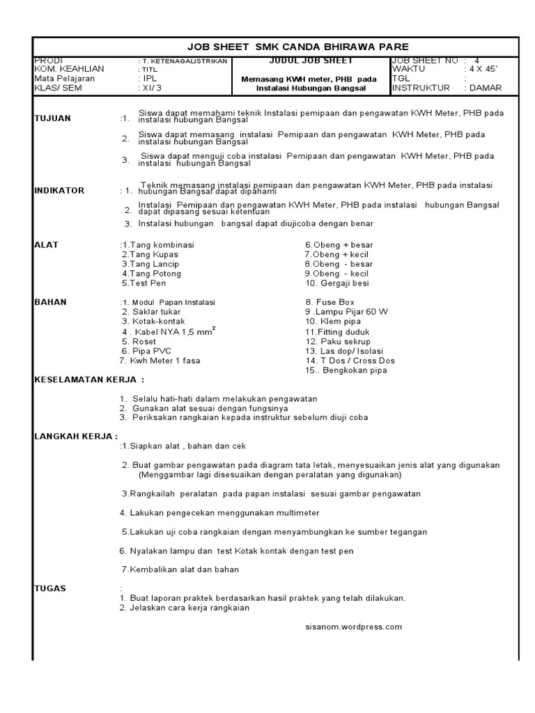 Job Sheet 4 Miplbs | PDF