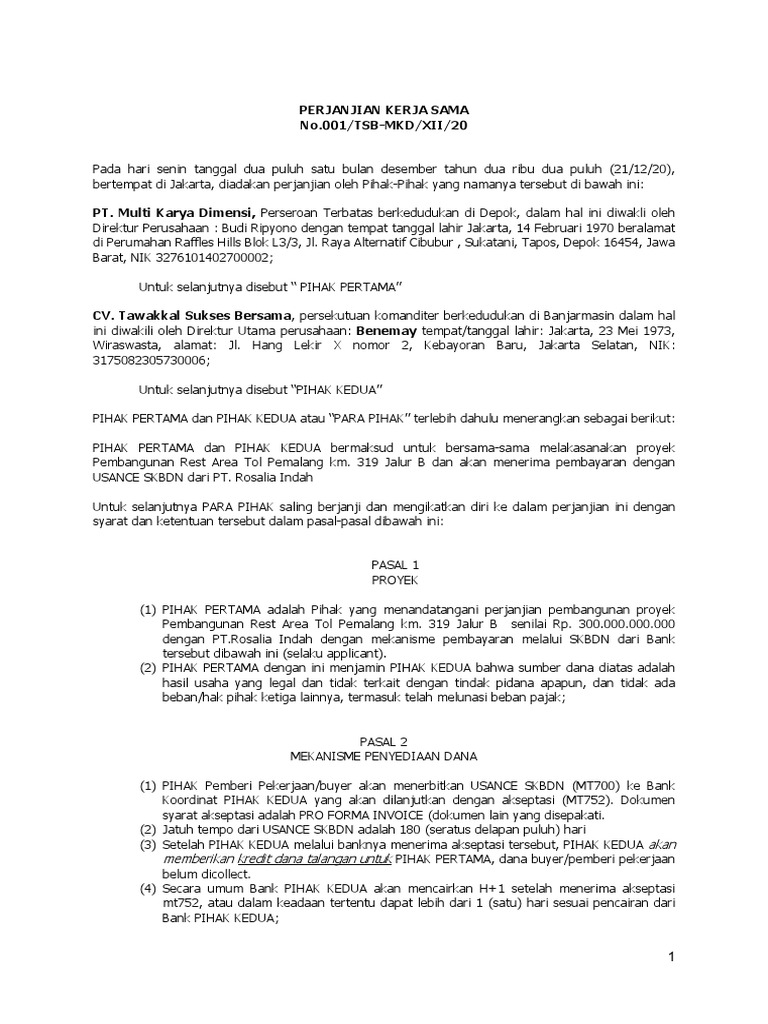 Pks SKBDN Usance 1220 | PDF