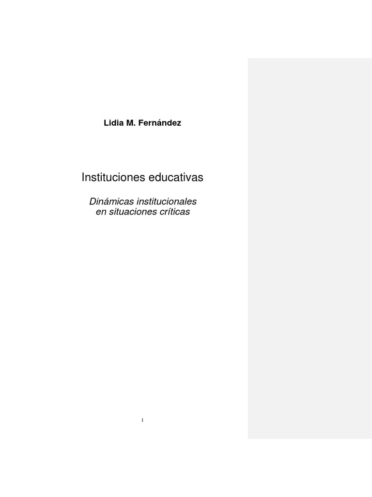 Análisis de Instituciones Educativas | PDF | Institución | Conocimiento