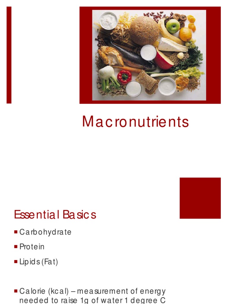 Macronutrients | PDF | Fat | Carbohydrates