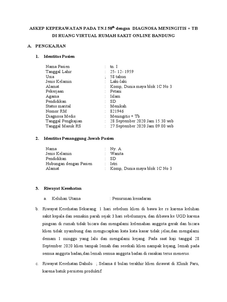 ASKEP Meningitis | PDF