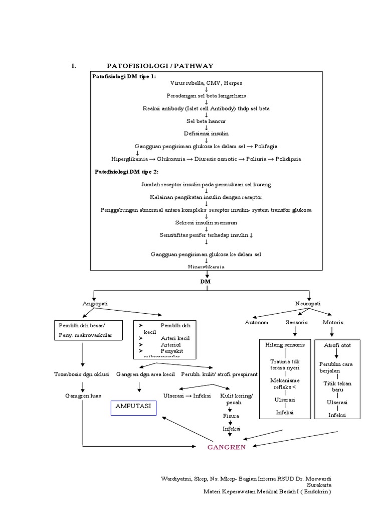 Patofisiologi DM Tipe 1 dan 2 | PDF