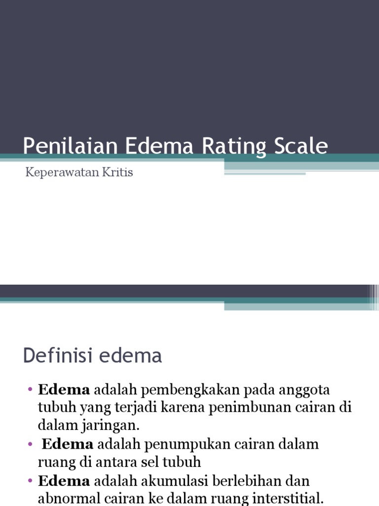 Penilaian Skala Edema Pitting | PDF | Teknologi & Rekayasa