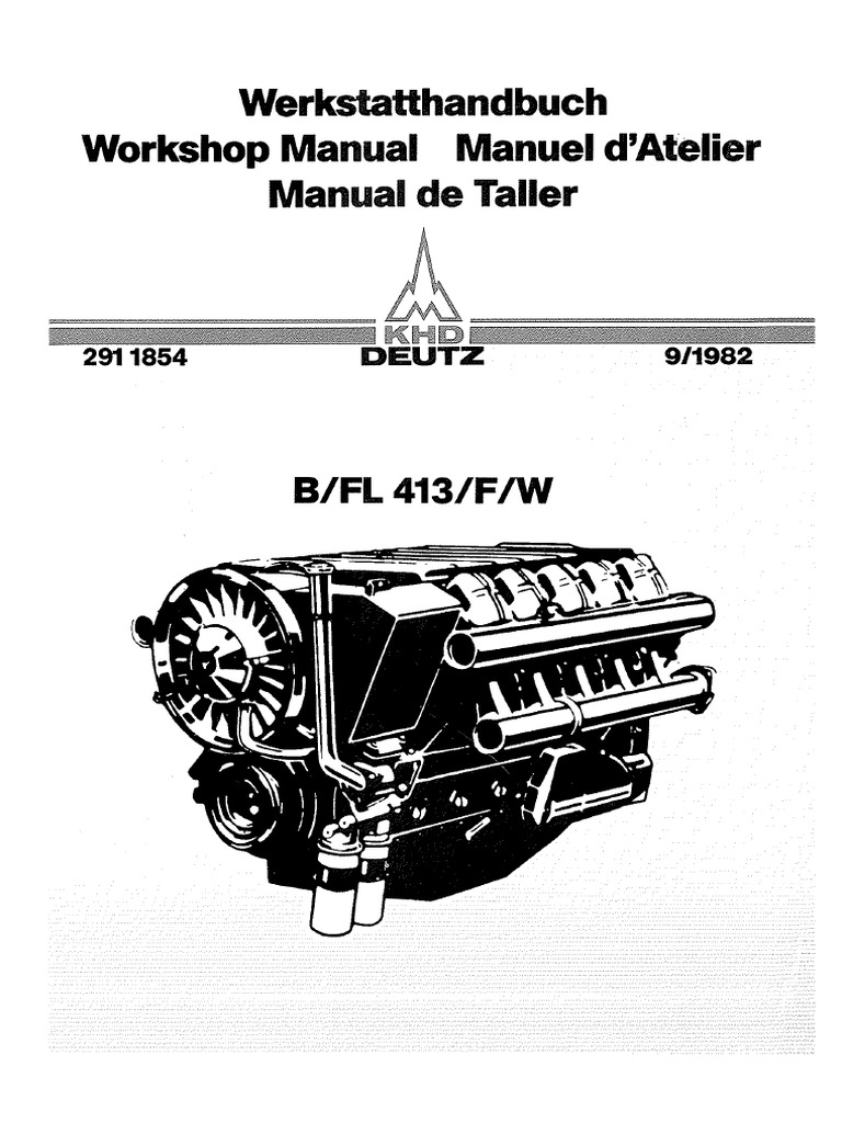 Deutz Serie B FL 413 | PDF