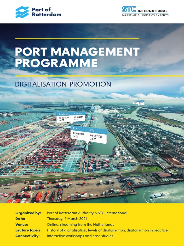 Port Management Prog Digitalisation-2021 | PDF | Port | Expert
