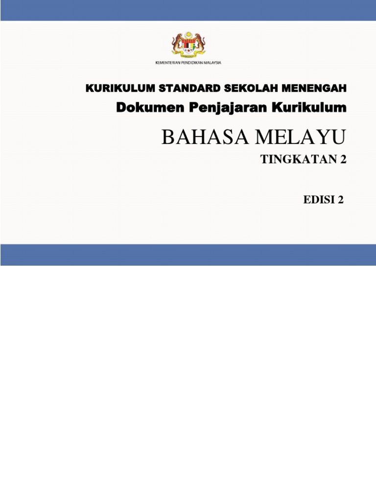 DPK 2.0 KSSM Bahasa Melayu Tingkatan 2 | PDF