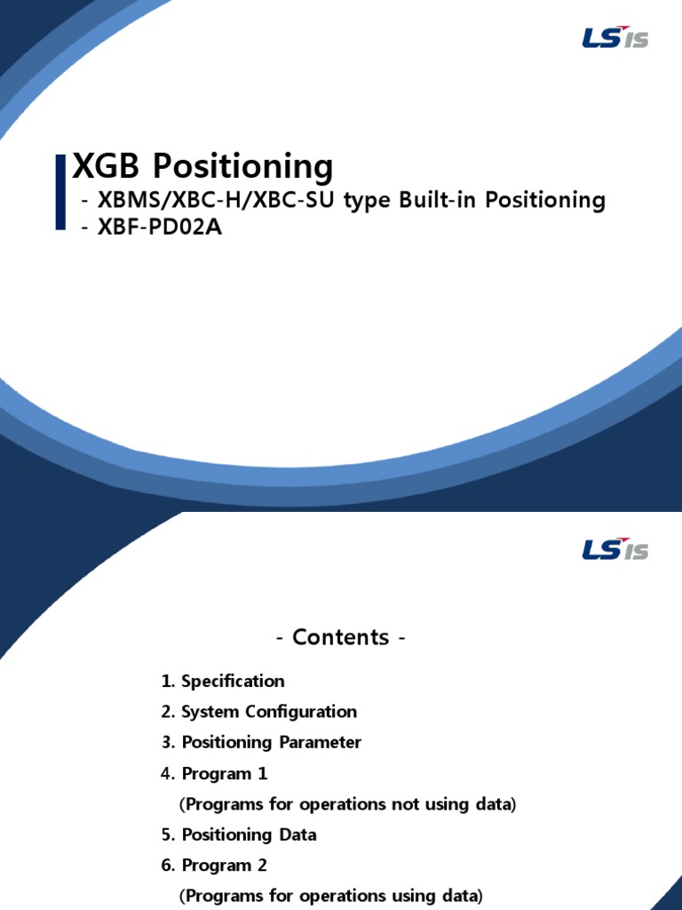 XBM XBC Positioning Tutorial | PDF | Computer Data Storage | Programmable Logic Controller