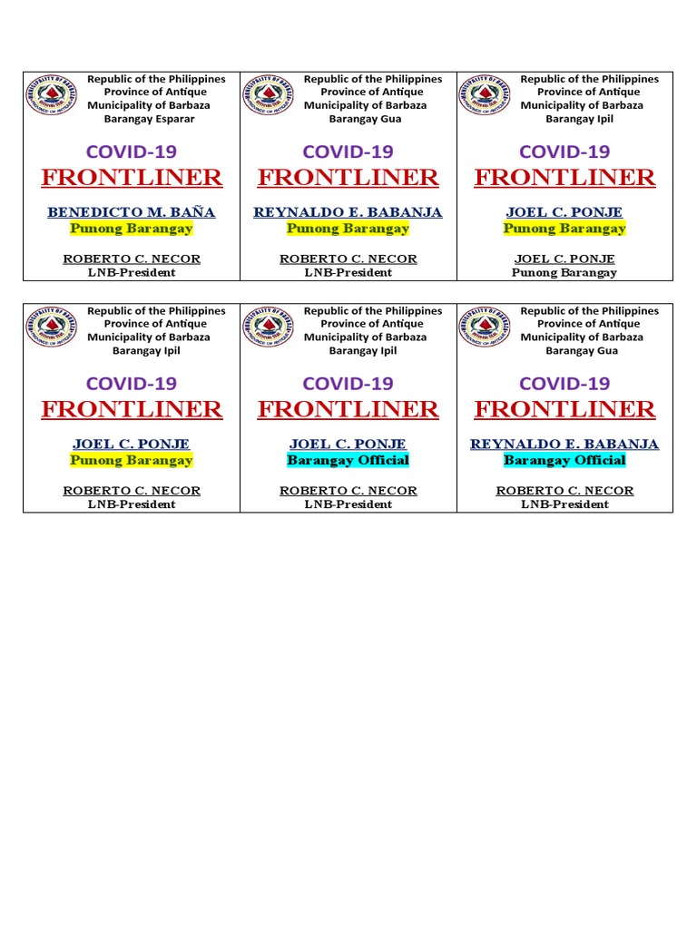 Frontliner Frontliner Frontliner: COVID-19 COVID-19 COVID-19 | PDF