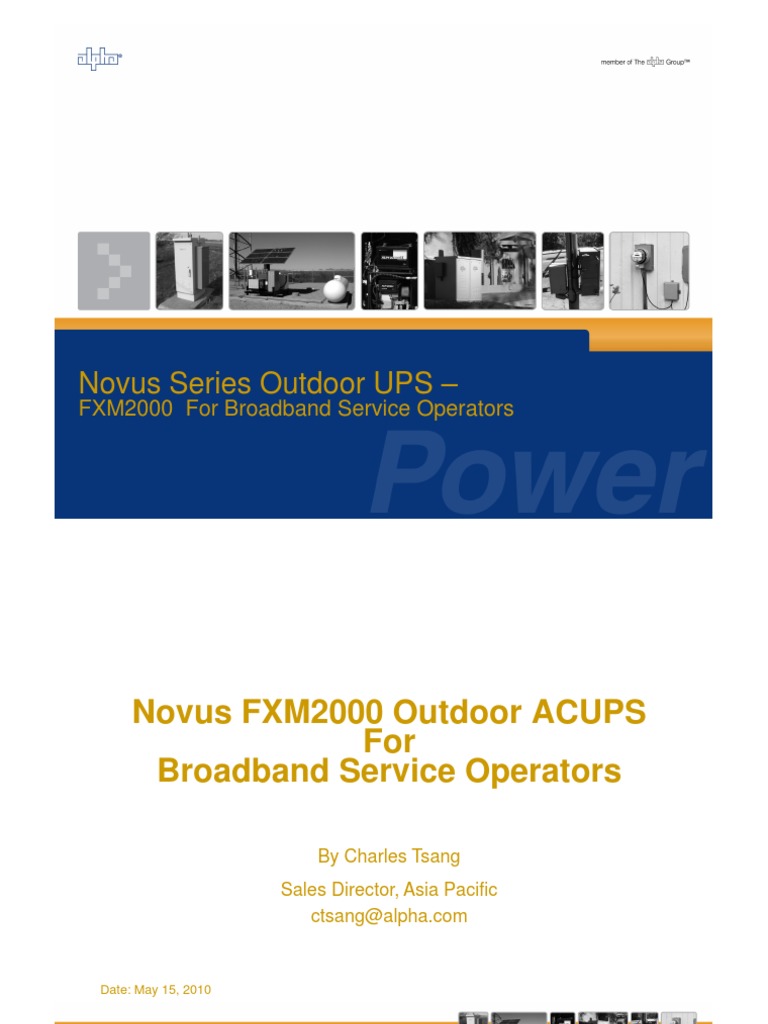 Alpha Novus Outdoor FXM2000 For Broadband Operators - May2010 | PDF ...