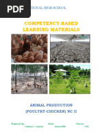 CBC Animal Production (Poultry Chicken) NC II | PDF | Occupational ...