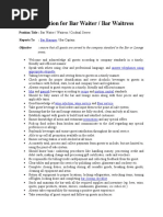 Bar Standard Operating Procedures Guide | PDF