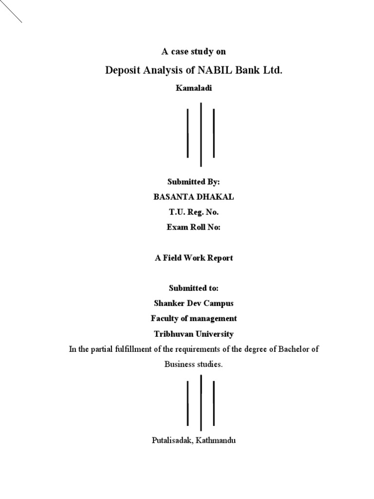 Deposit Analysis of NABIL Bank Ltd. | PDF | Deposit Account ...