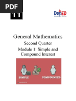 Gen. Math - 11 - Q2 - WK2 | PDF | Interest | Compound Interest