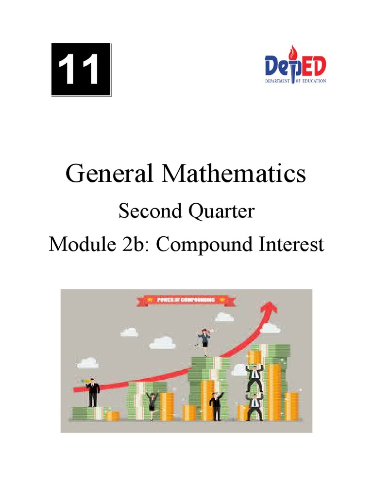 General Mathematics: Second Quarter Module 2b: Compound Interest | PDF ...