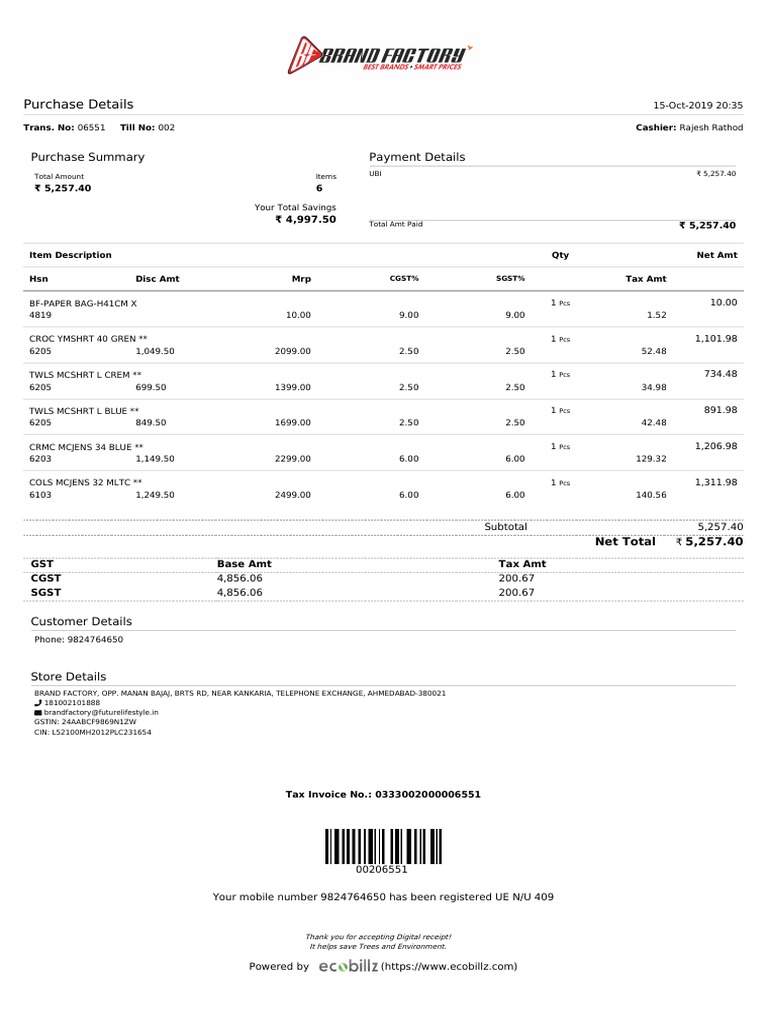 Clothes Bill | PDF | Taxes | Government