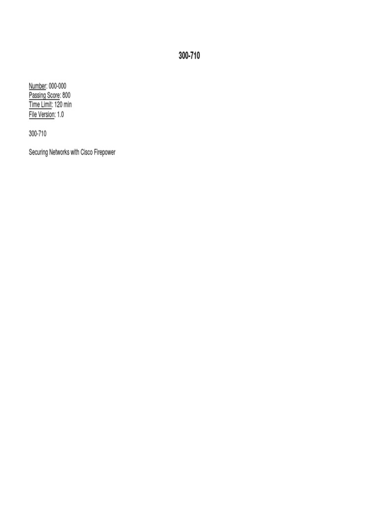 SNCF 300-710 | PDF | Ip Address | Virtual Private Network