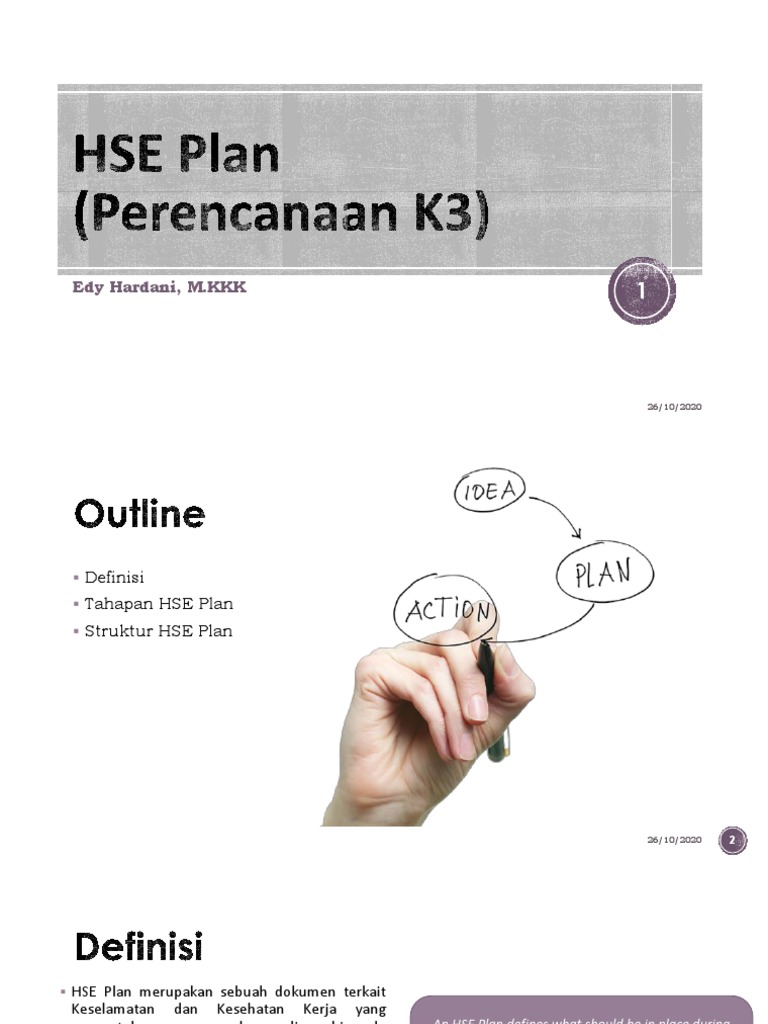 HSE Plan (Rencana K3) | PDF