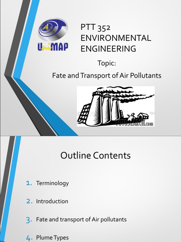 Fate and Transport of Air Pollutants | PDF | Atmosphere Of Earth ...