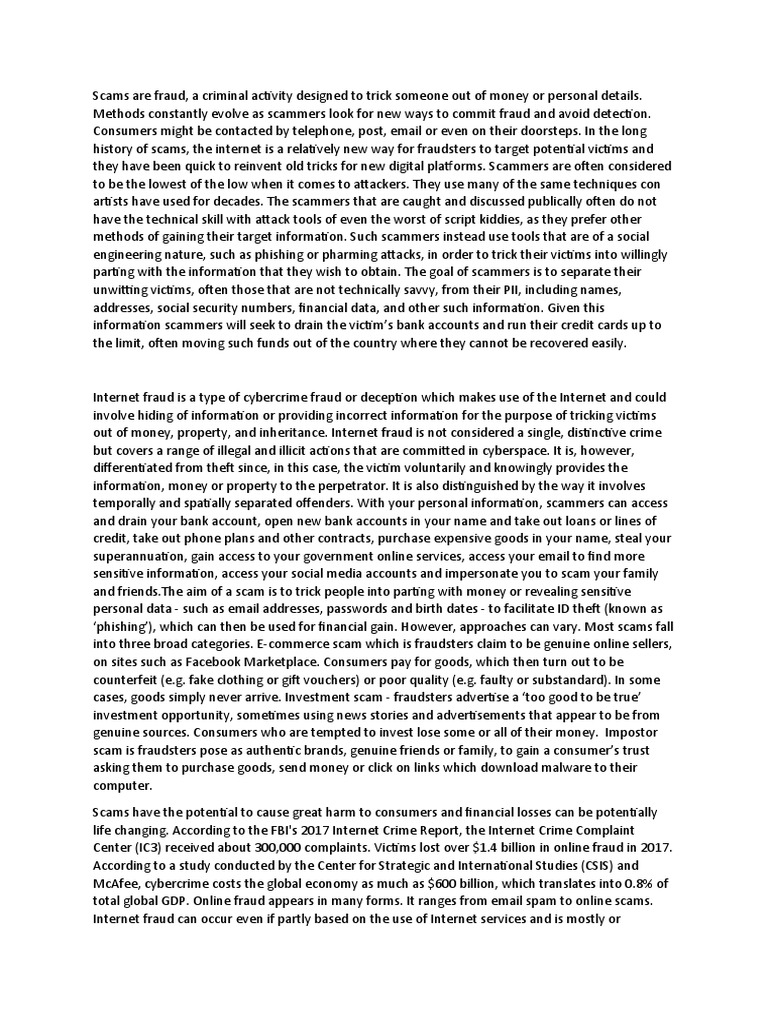 Scammer | PDF | Internet Fraud | Cybercrime