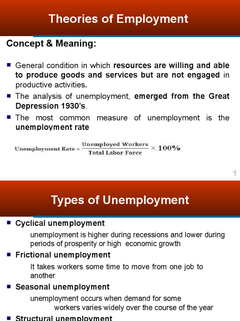 Theories of Employment: Concept & Meaning | PDF | Full Employment ...