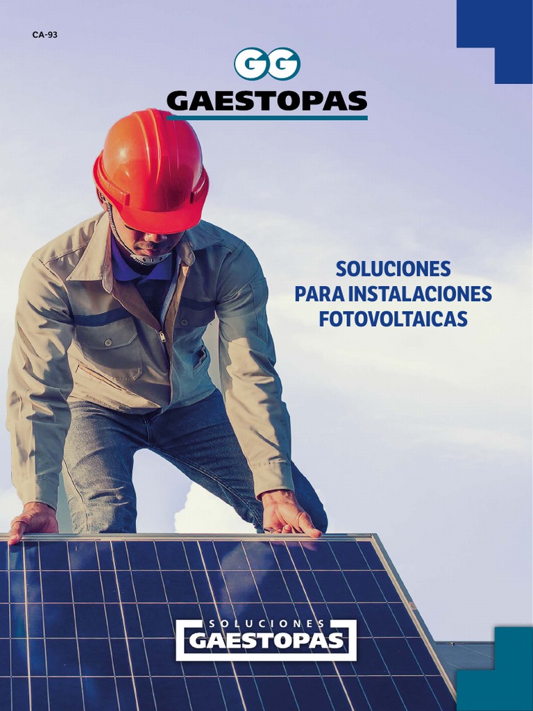Gaestopas Catálogo Soluciones para Instalaciones Fotovoltaicas | PDF ...